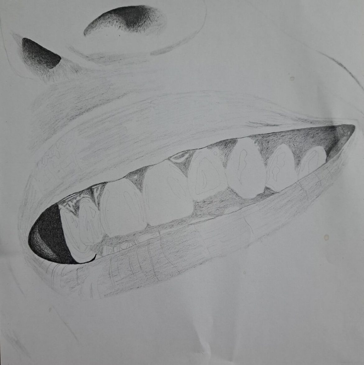 How to Draw a Smile with Teeth for Beginners | Muus Art