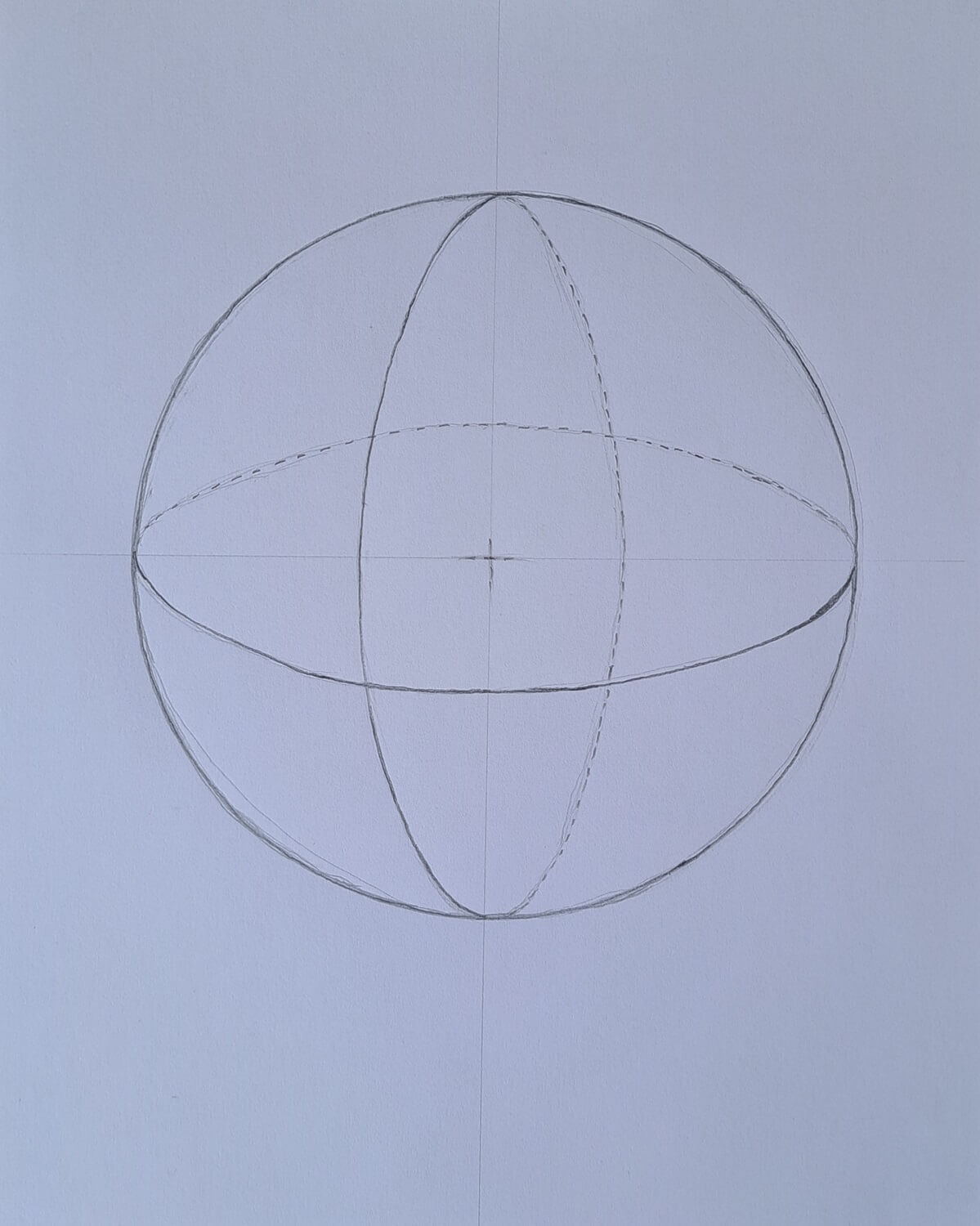 Step by Step Guide to Drawing a Volumetric Sphere | Muus Art