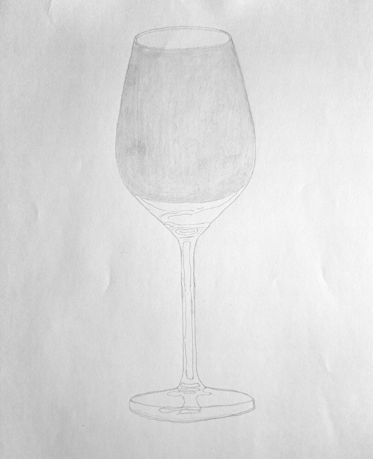 How to Draw a Wine Glass in 4 Easy Steps | Muus Art