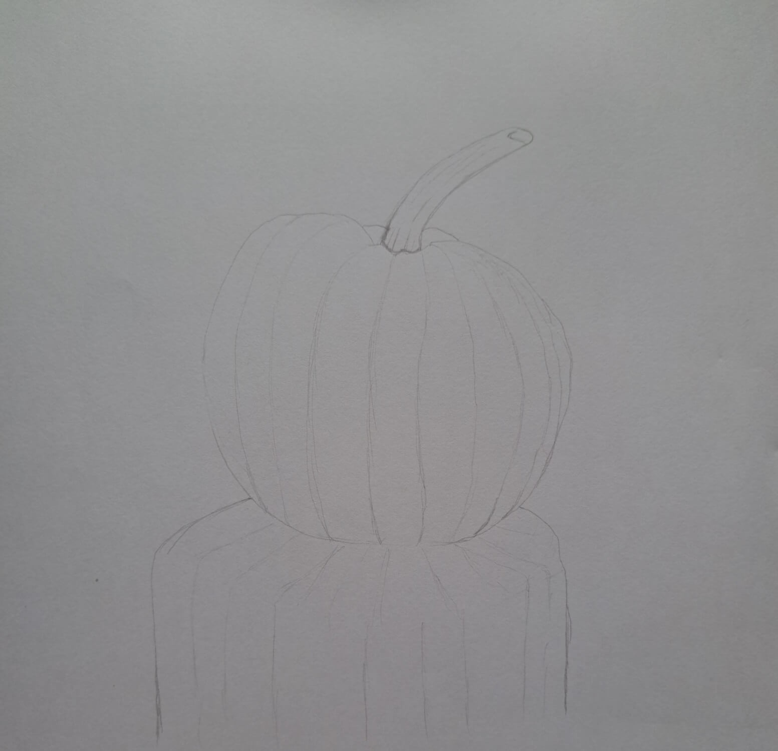 Realistic Pumpkin Drawing: How to Draw a Pumpkin | Muus Art