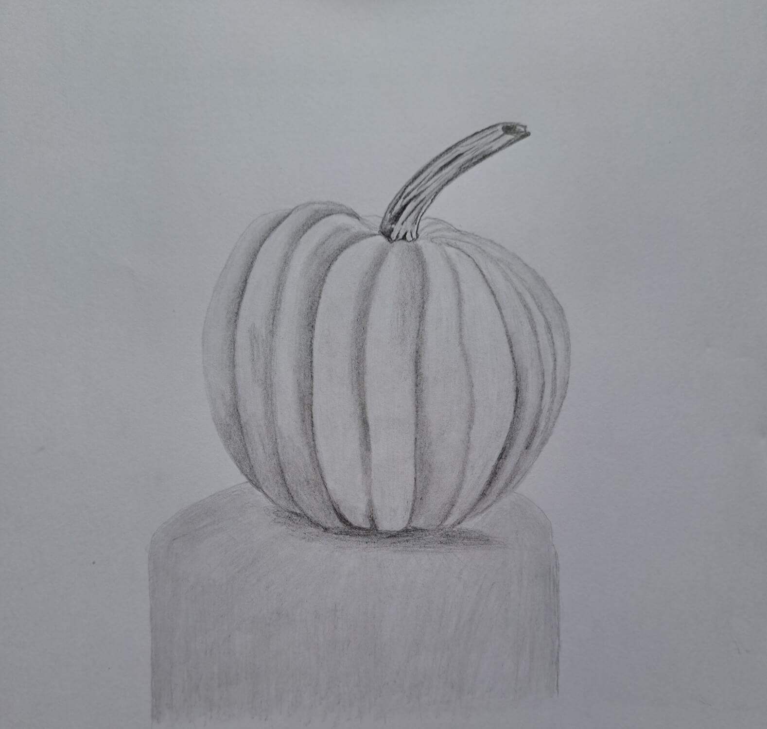 Realistic Pumpkin Drawing: How to Draw a Pumpkin | Muus Art
