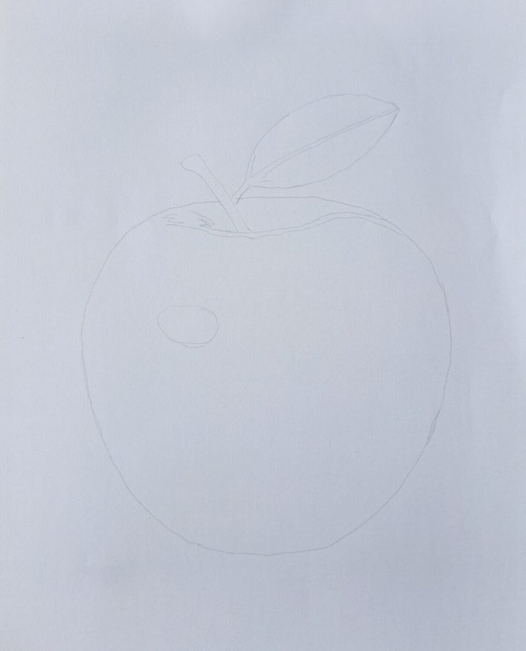 6 Simple Steps on How to Draw an Apple Realistically | Muus Art