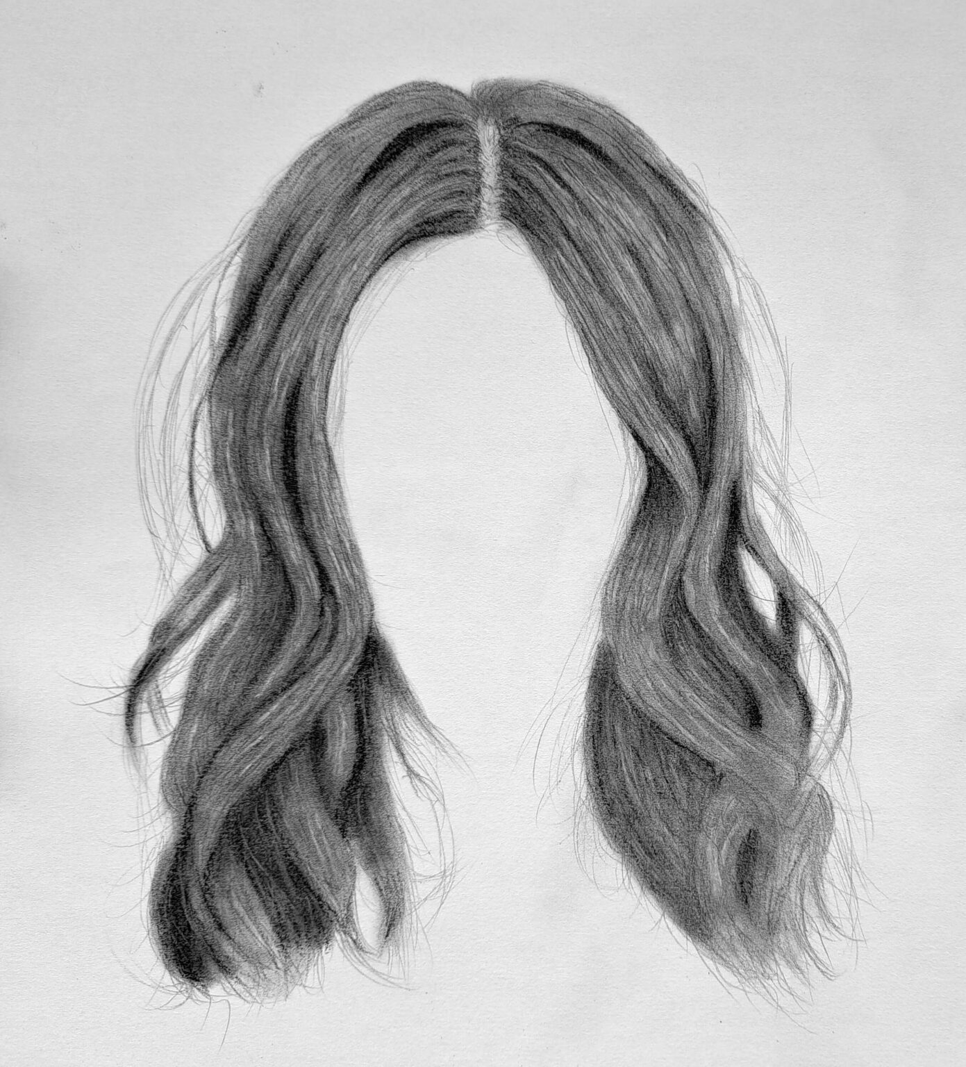 A Step by Step Guide to Drawing Realistic Hair (Graphite and Colored ...