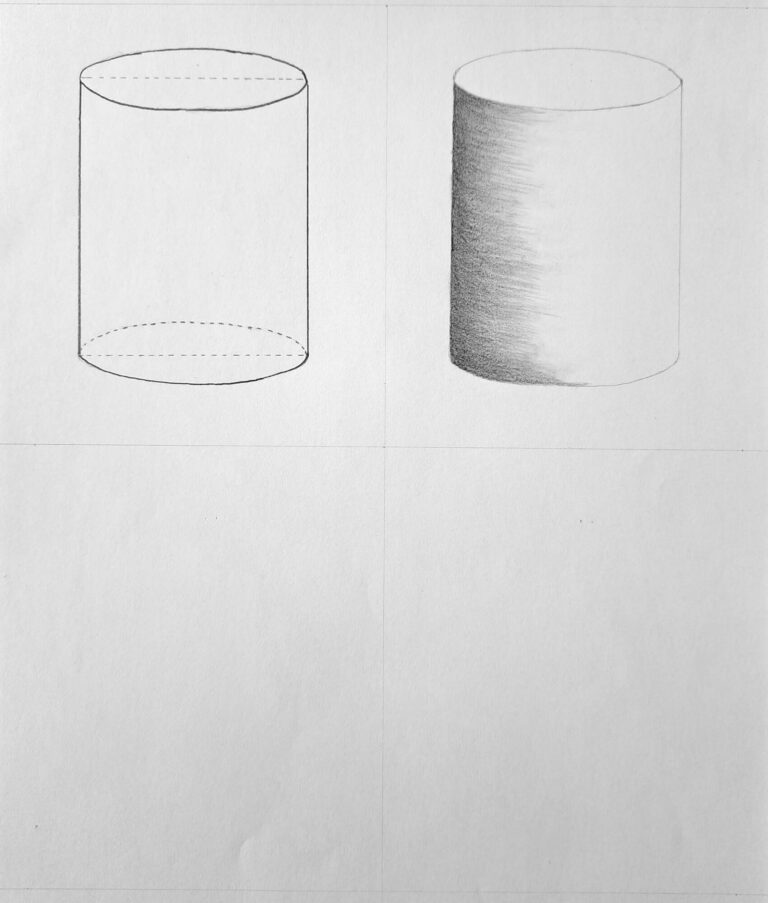 Drawing Basic Forms: Draw a Realistic Cylinder in 4 Easy Steps | Muus Art