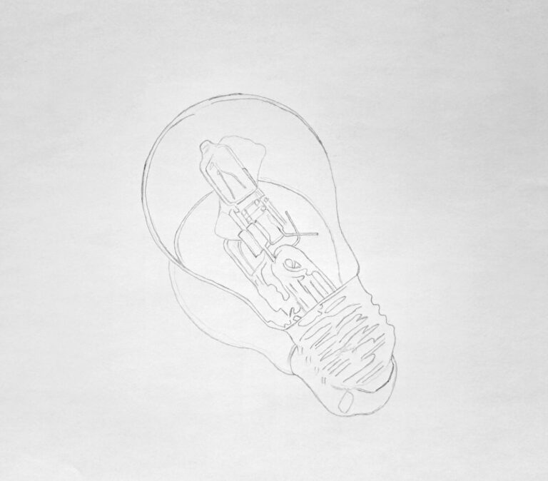 How to Draw a Light Bulb for Beginners | Muus Art