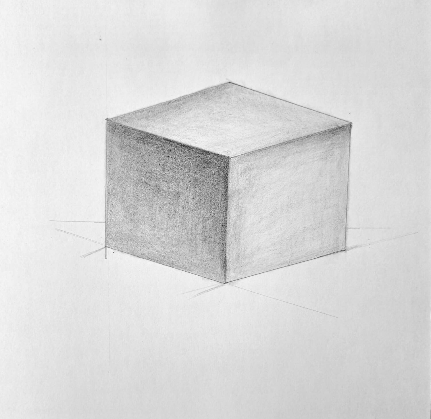 Learn How to Draw a Cube and Shade an Ice Cube | Muus Art